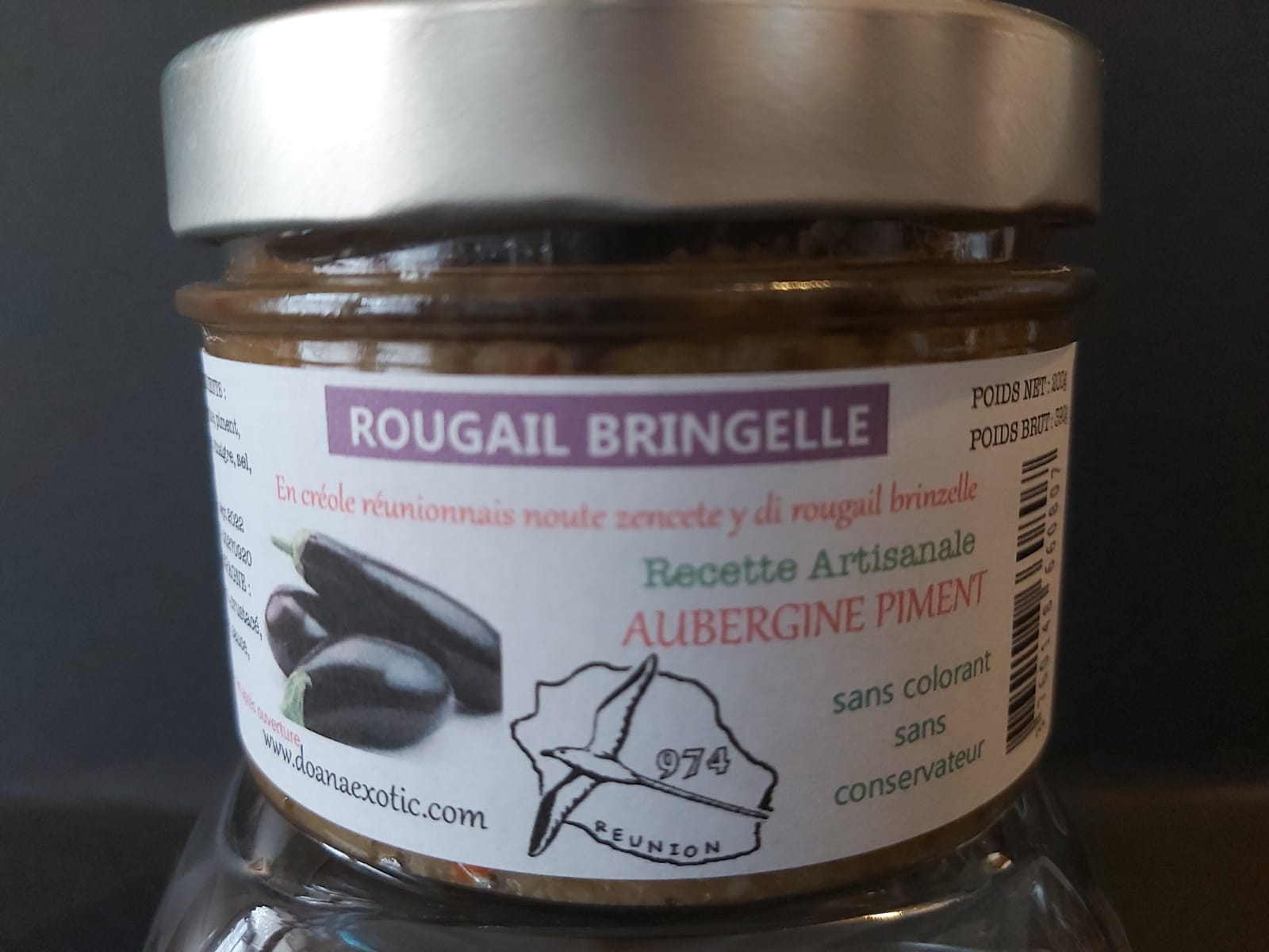 Rougail bringelle 200g Net – DOANAEXOTIC | Épicerie fine de l’île de la ...