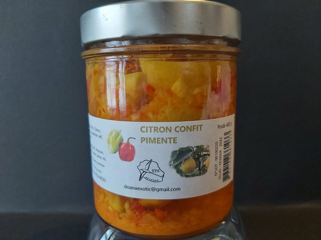 Citron confit pimenté 200g Net – DOANAEXOTIC | Épicerie fine de l’île ...